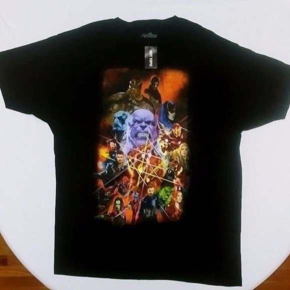 Marvel | Shirts | Marvel Avengers Infinity War Gauntlet Tshirt Xl ...